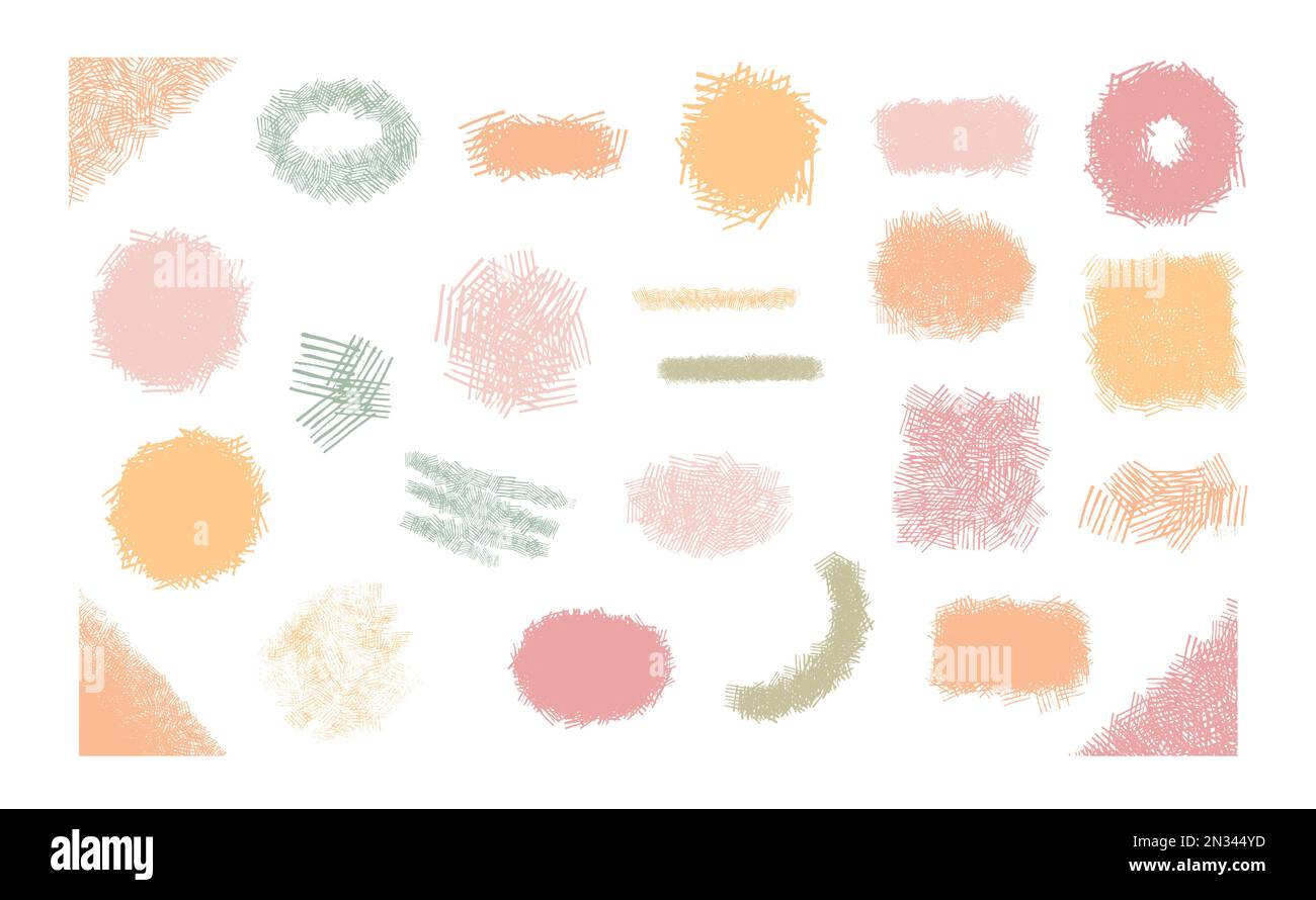 Set of hand drawn organic textured shapes Stock Vector Image & Art - Alamy