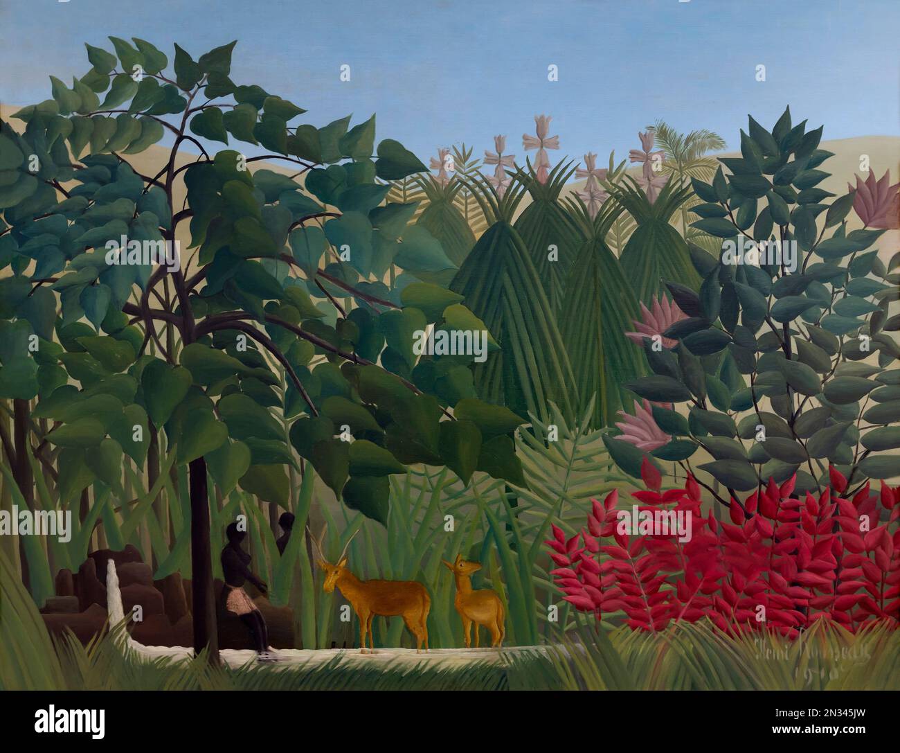 The Waterfall, Henri Rousseau, 1910, Art Institute of Chicago, Chicago ...