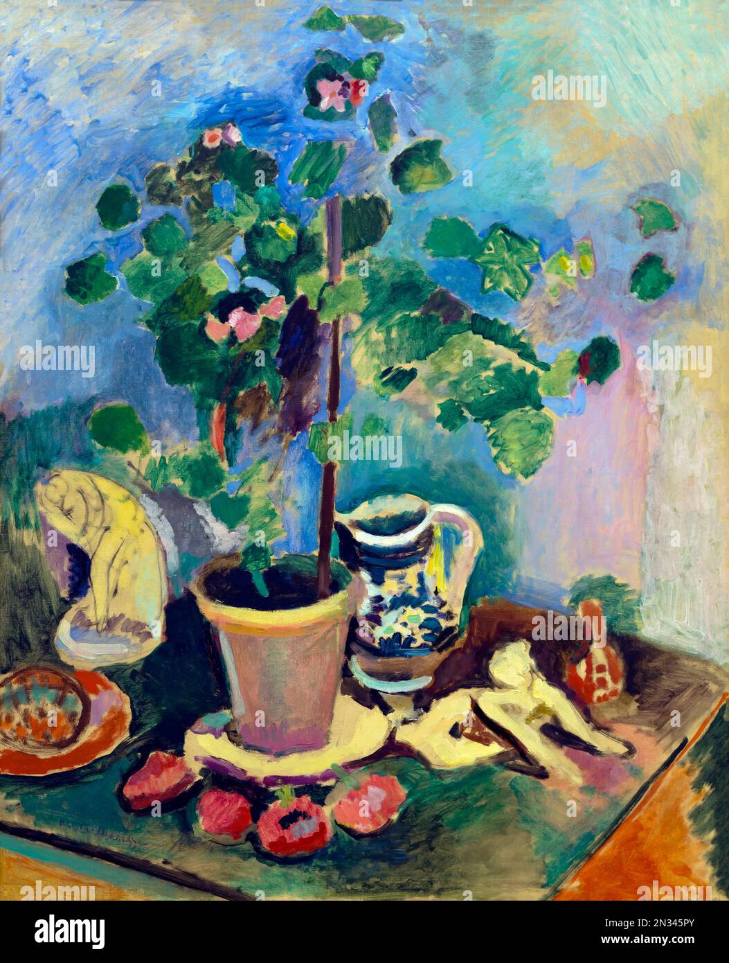 Still Life with Geranium, Henri Matisse, 1906, Art Institute of Chicago ...
