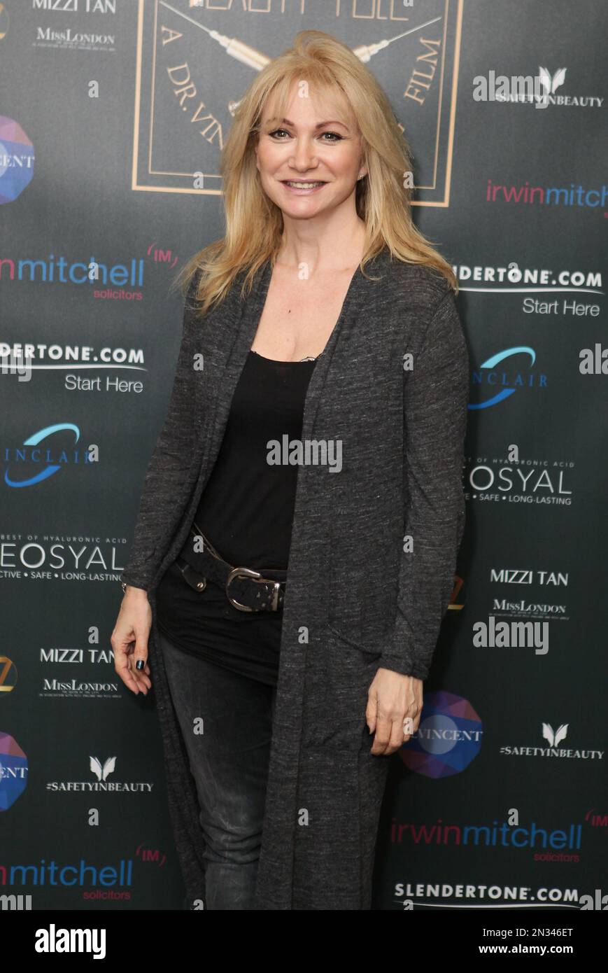 Actor Debbie Arnold poses for photographers at the screening of the ...