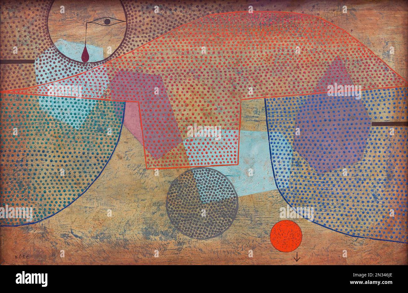 Sunset, Paul Klee, 1930, Art Institute of Chicago, Chicago, Illinois ...