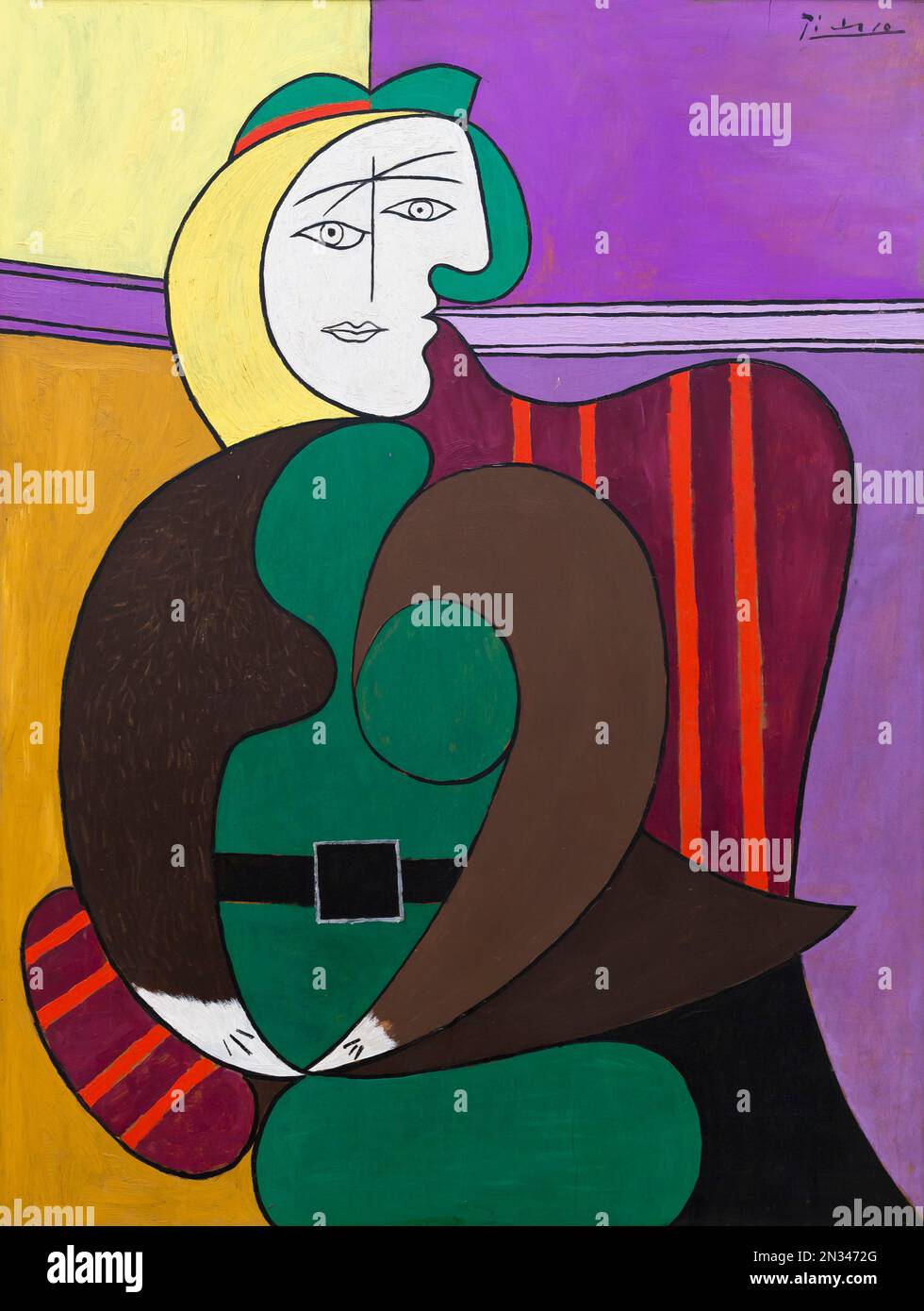 The red armchair picasso hi-res stock photography and images - Alamy