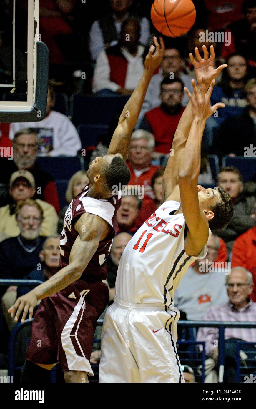 Mississippi State guard Craig Sword (32) and Mississippi forward ...