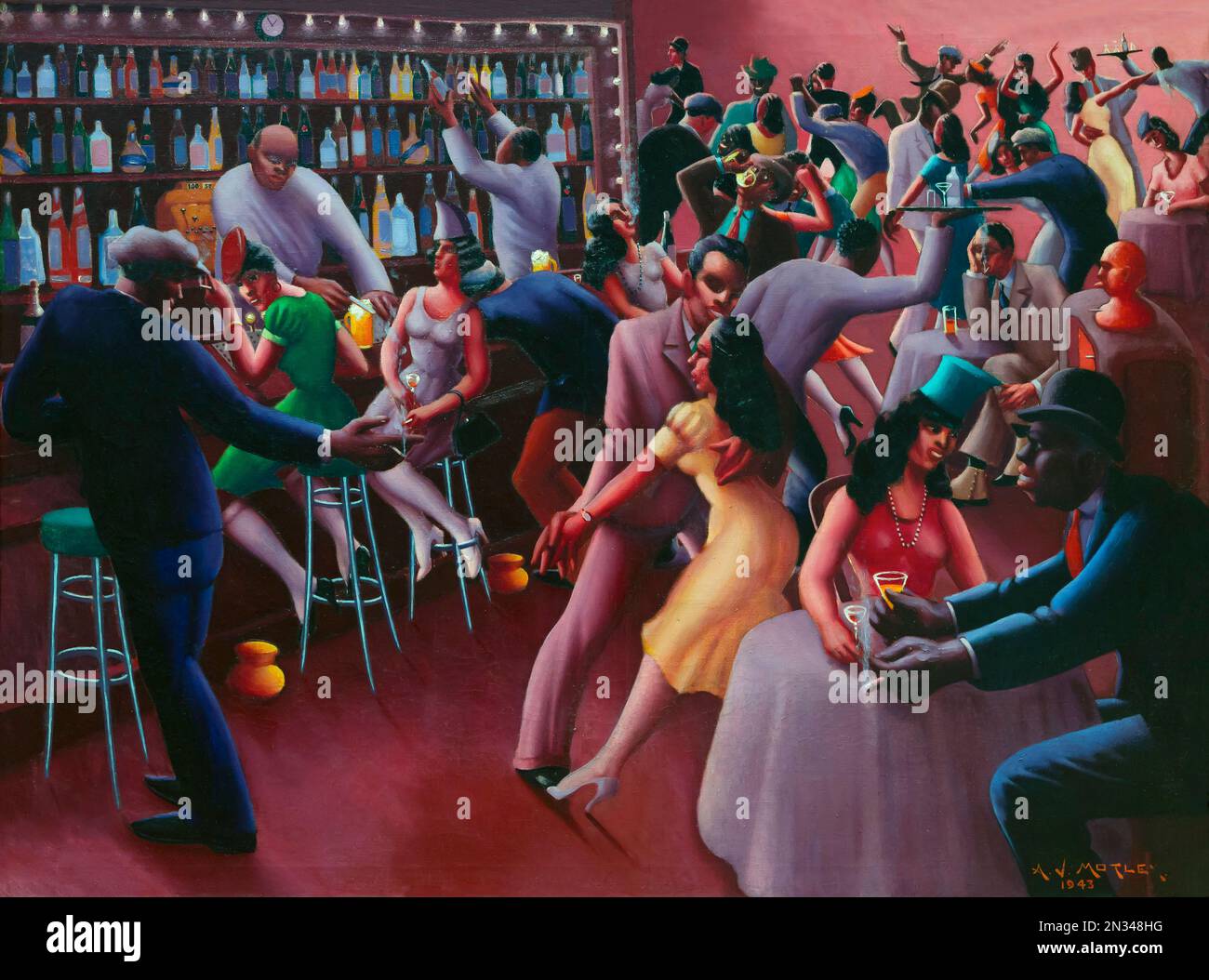 Harlem renaissance painting hi-res stock photography and images - Alamy