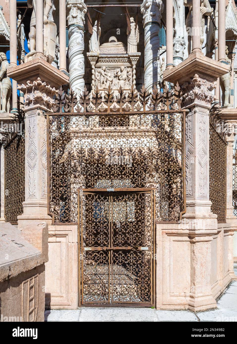 details of Scaliger gothic funerary Monument of Scaliger Tombs (Arche ...