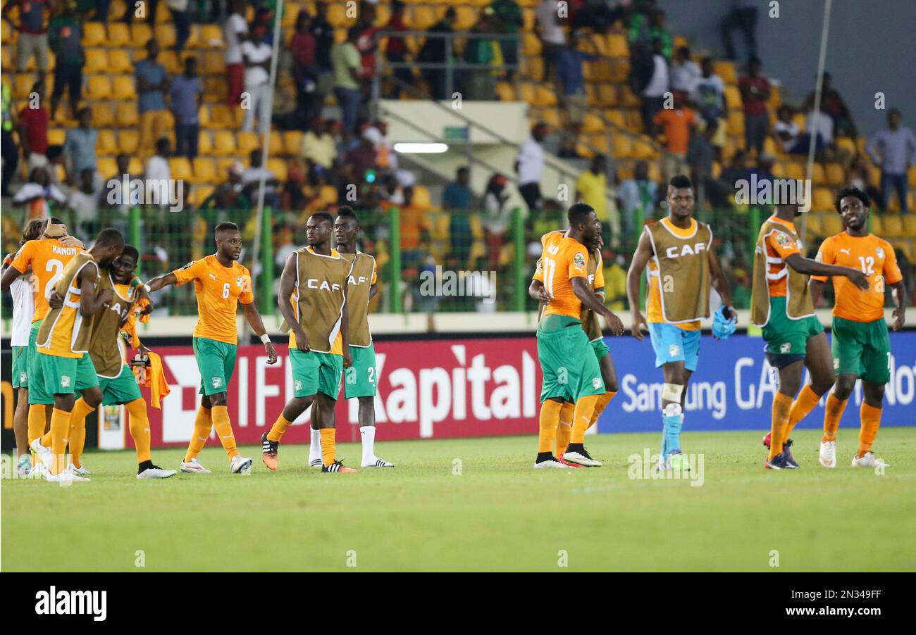 Ivory Coast's Soccer players celebrates after their African Cup of ...