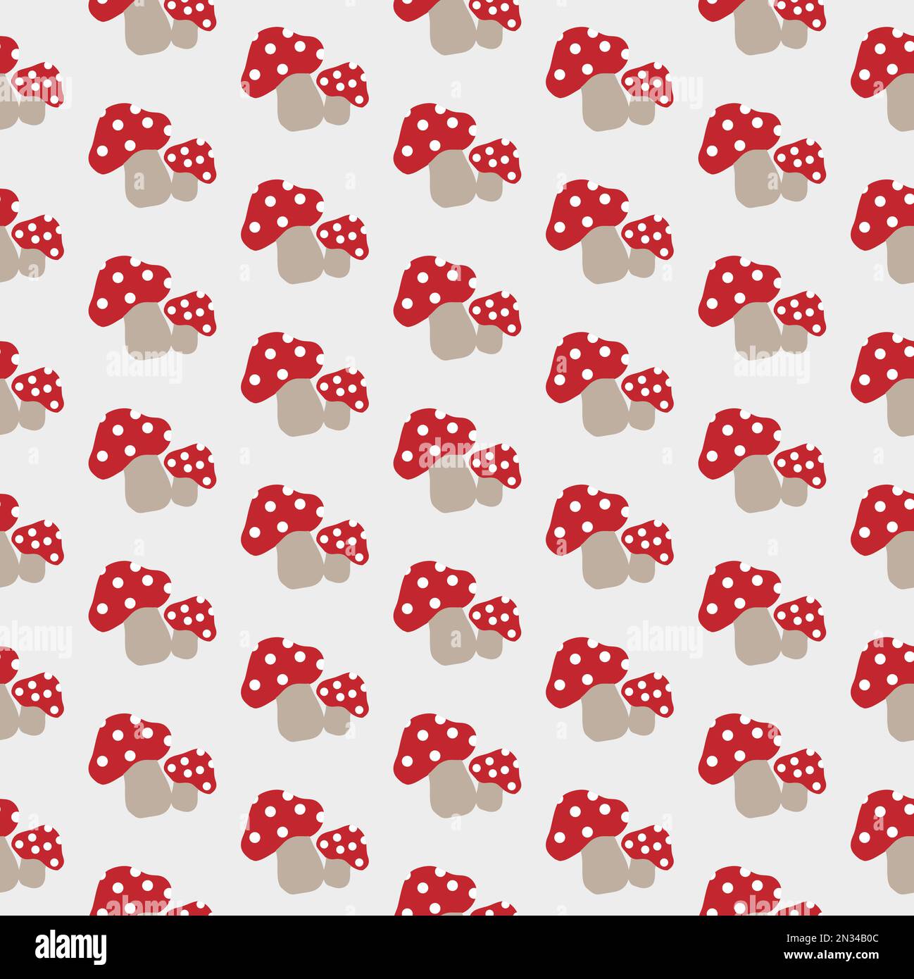 Abstract mushroom pattern for textile, print, fabric, surface design ...