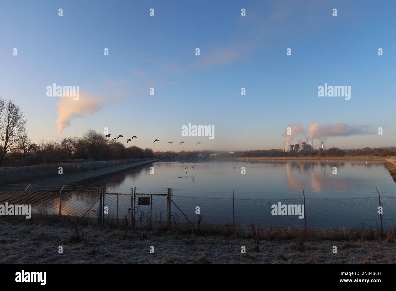 Grimsbury Reservoir. Thames Water. Oxfordshire. UK Stock Photo - Alamy