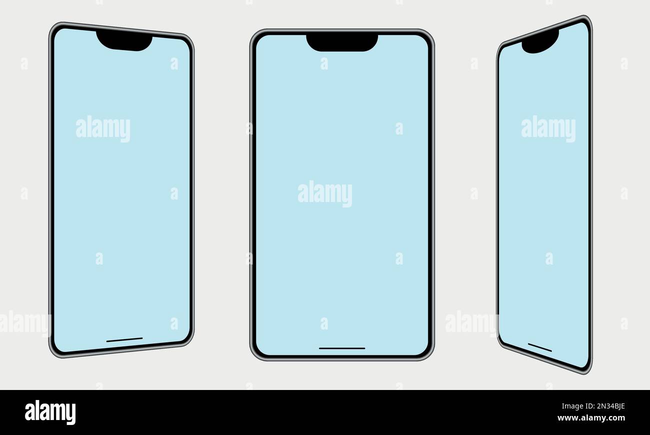 Mobile phone vector frame. Smartphone template. Phone mockup in ...