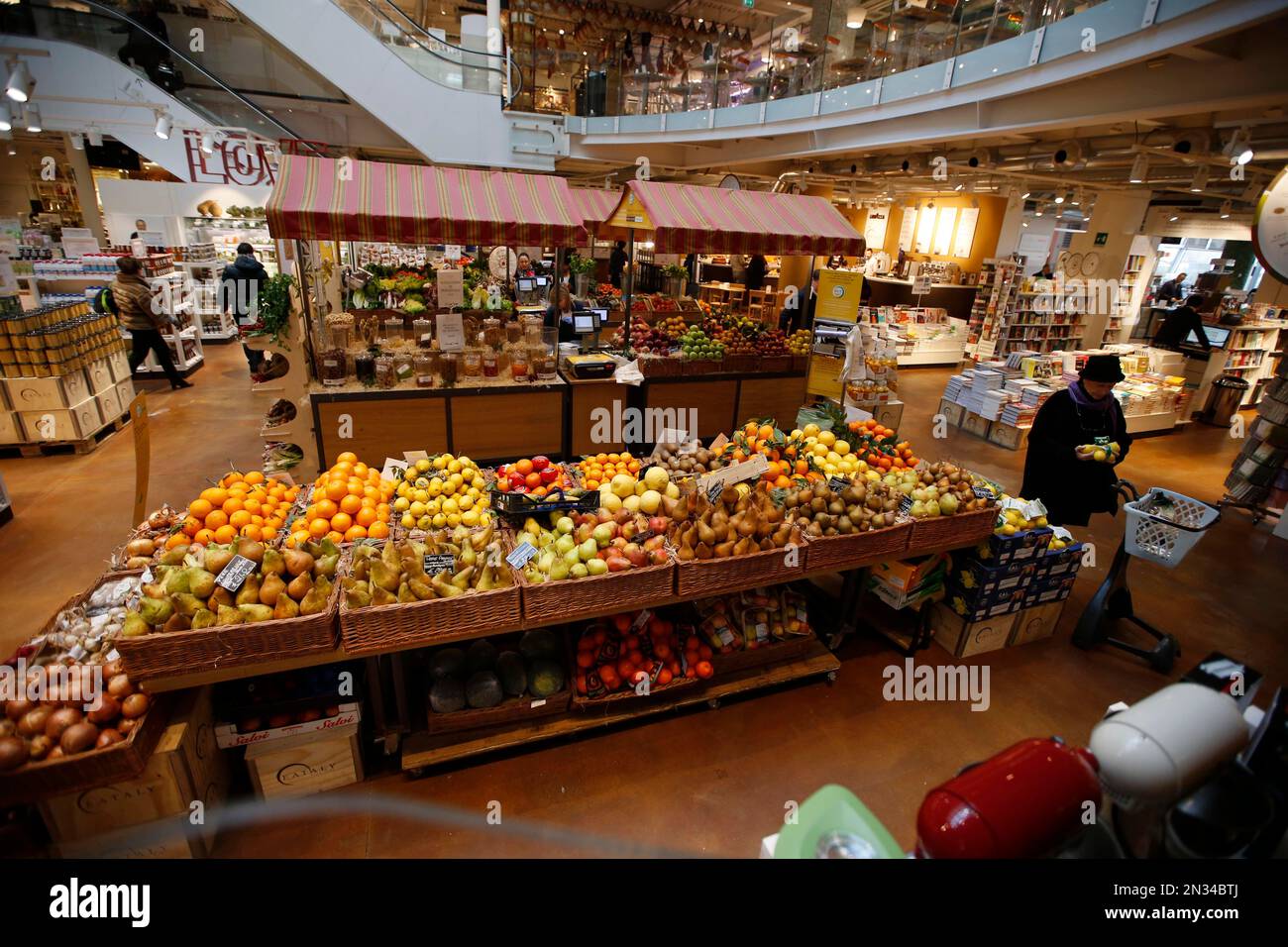An inside view of 'Eataly' store, the Italian food chain specialized in ...