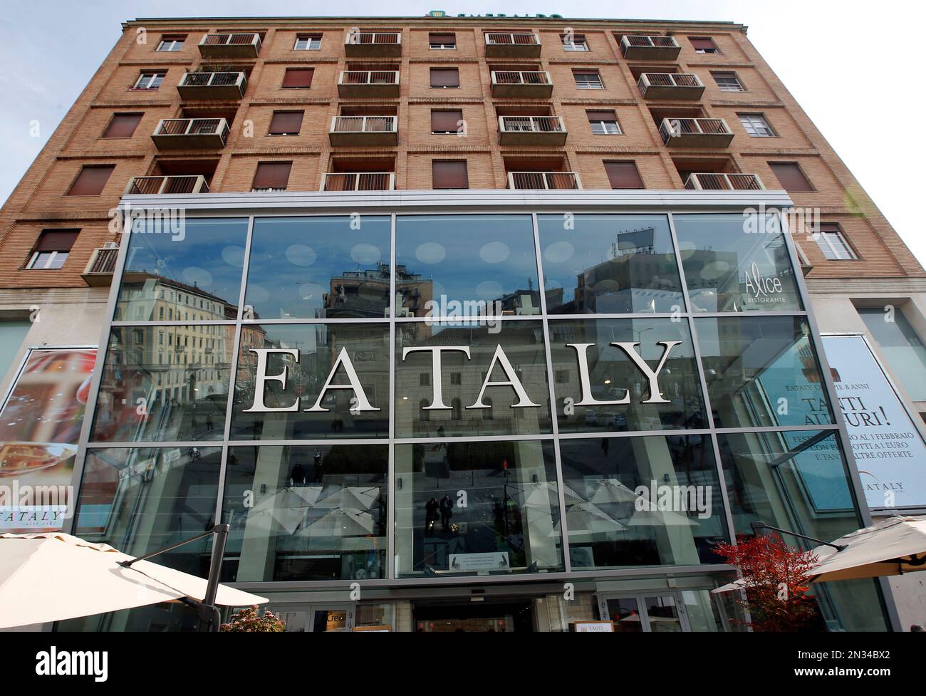 An outside view of 'Eataly' store, the Italian food chain specialized ...