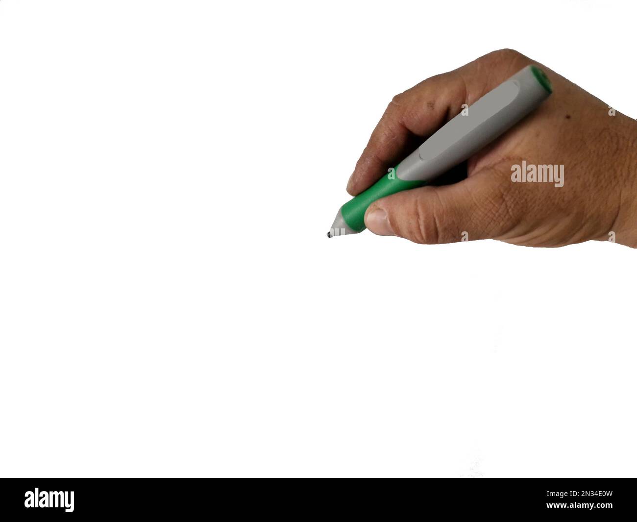 Crop man writing on whiteboard with marker Stock Photo - Alamy
