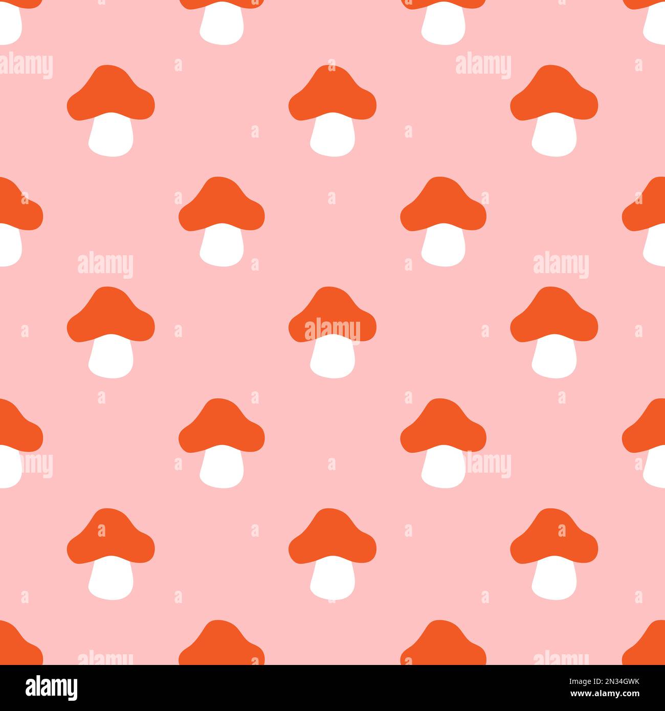 Abstract mushroom pattern for textile, print, fabric, surface design ...