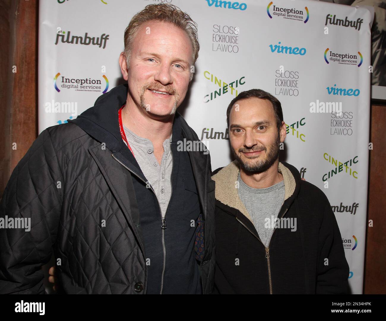 Director Morgan Spurlock and photographer Jeff Vespa are seen at ...