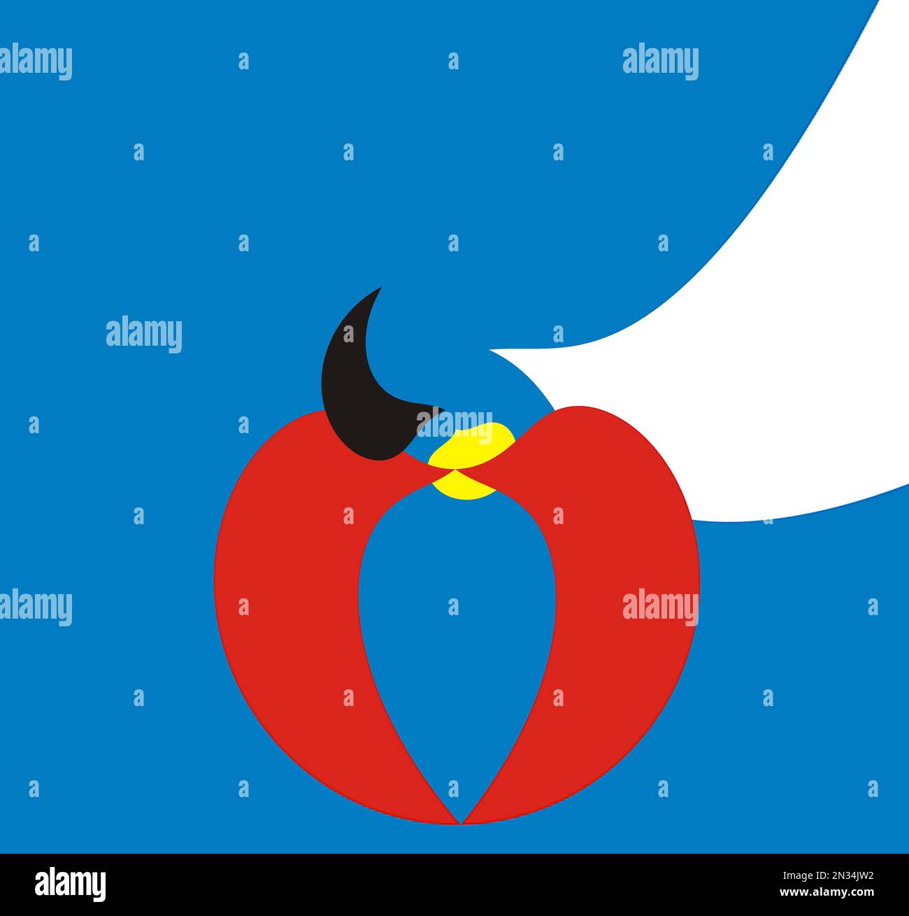 Red things kissing hi-res stock photography and images - Alamy