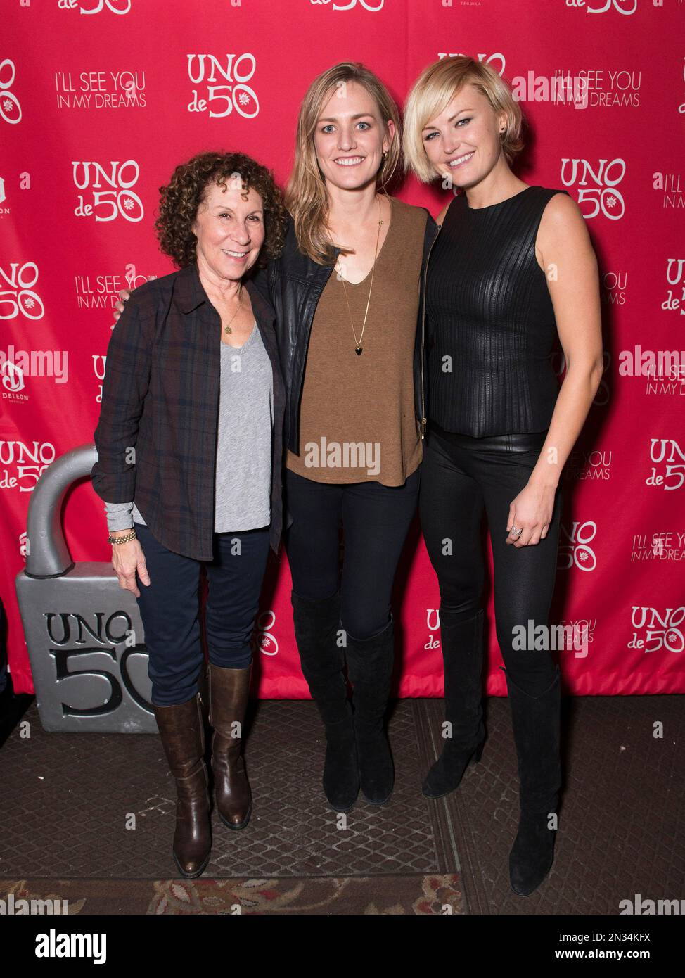 Actress Rhea Perlman, producer Laura Smith and actress Malin Akerman ...
