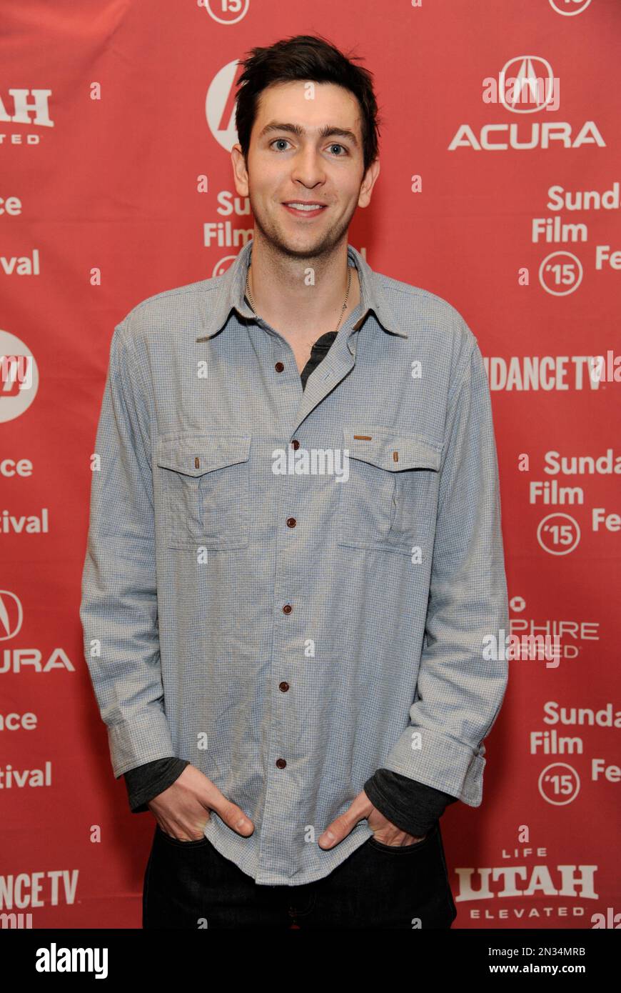 Nick Braun, a cast member in "Stanford Prison Experiment," poses at the ...