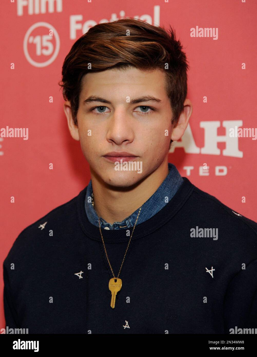 Tye Sheridan, a cast member in "Stanford Prison Experiment," poses at ...