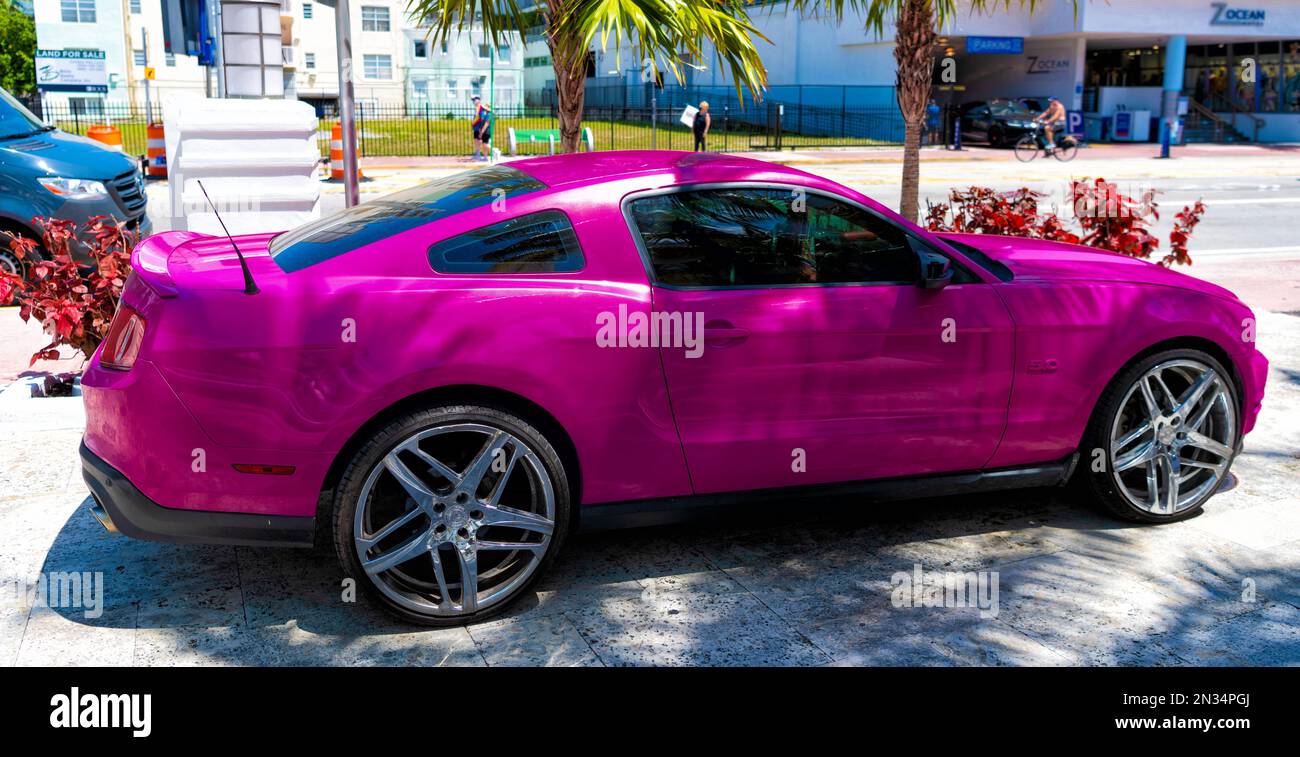 Los Angeles, California USA - April 14, 2021: ford mustang GT luxury ...