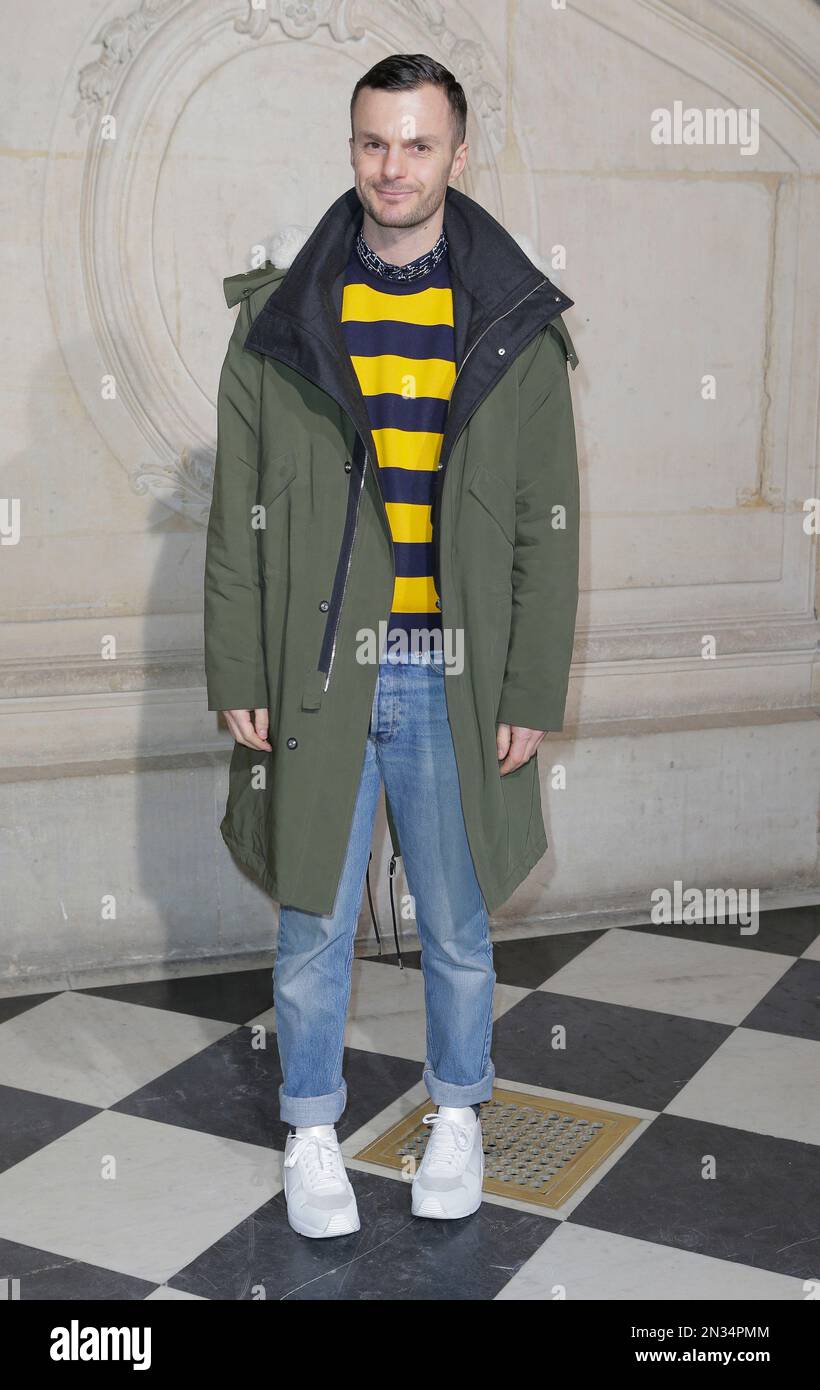 Fashion designer Kris van Assche poses before Dior's Haute Couture ...