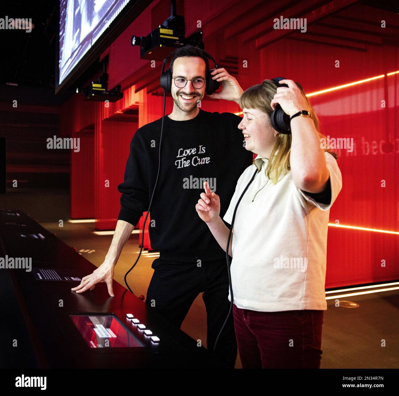 HILVERSUM - The preview of the new Media Museum in Sound & Vision. The ...