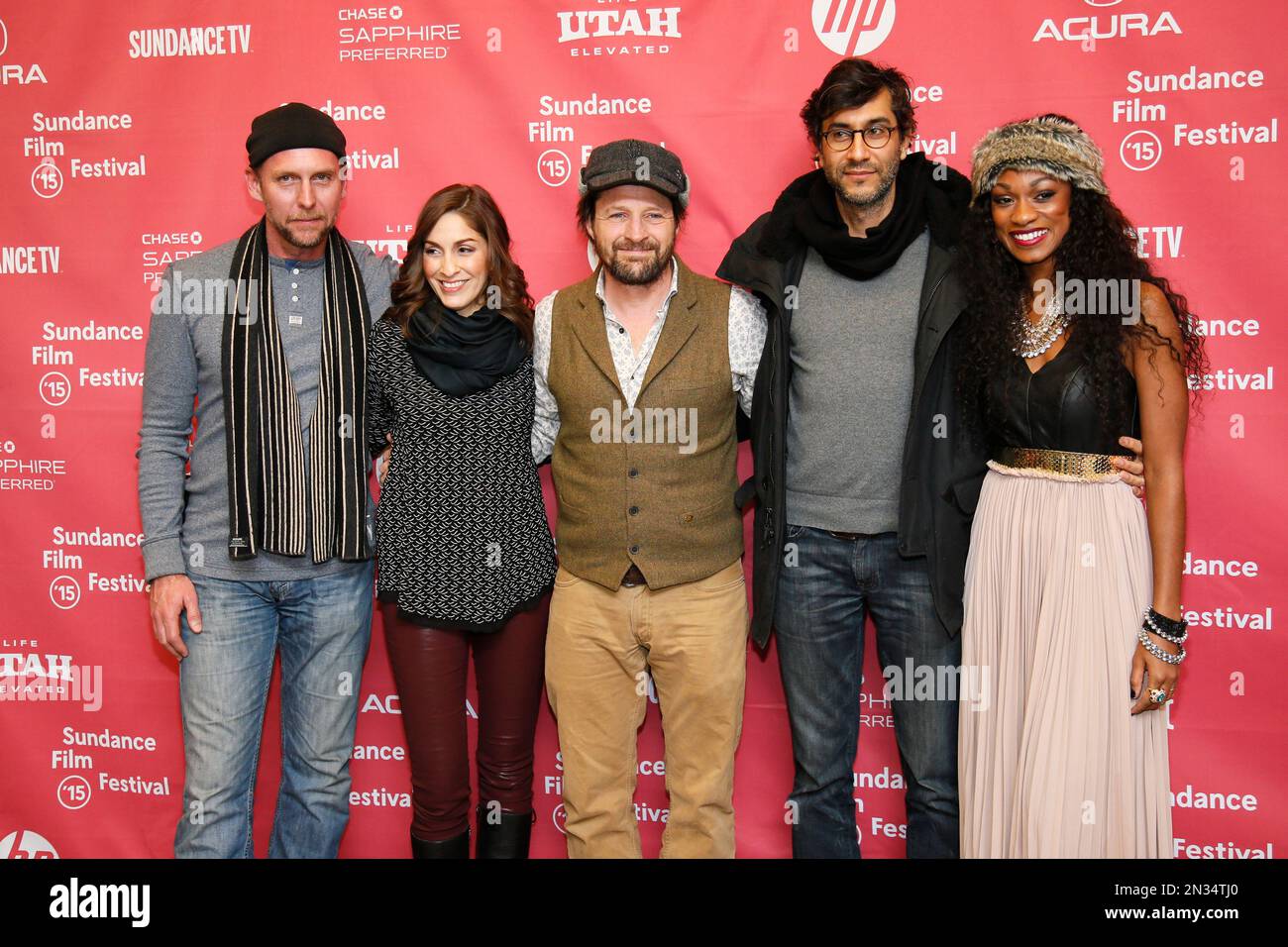 From left to right,actor Jayson Warner Smith, actress Cynthia Santiago ...