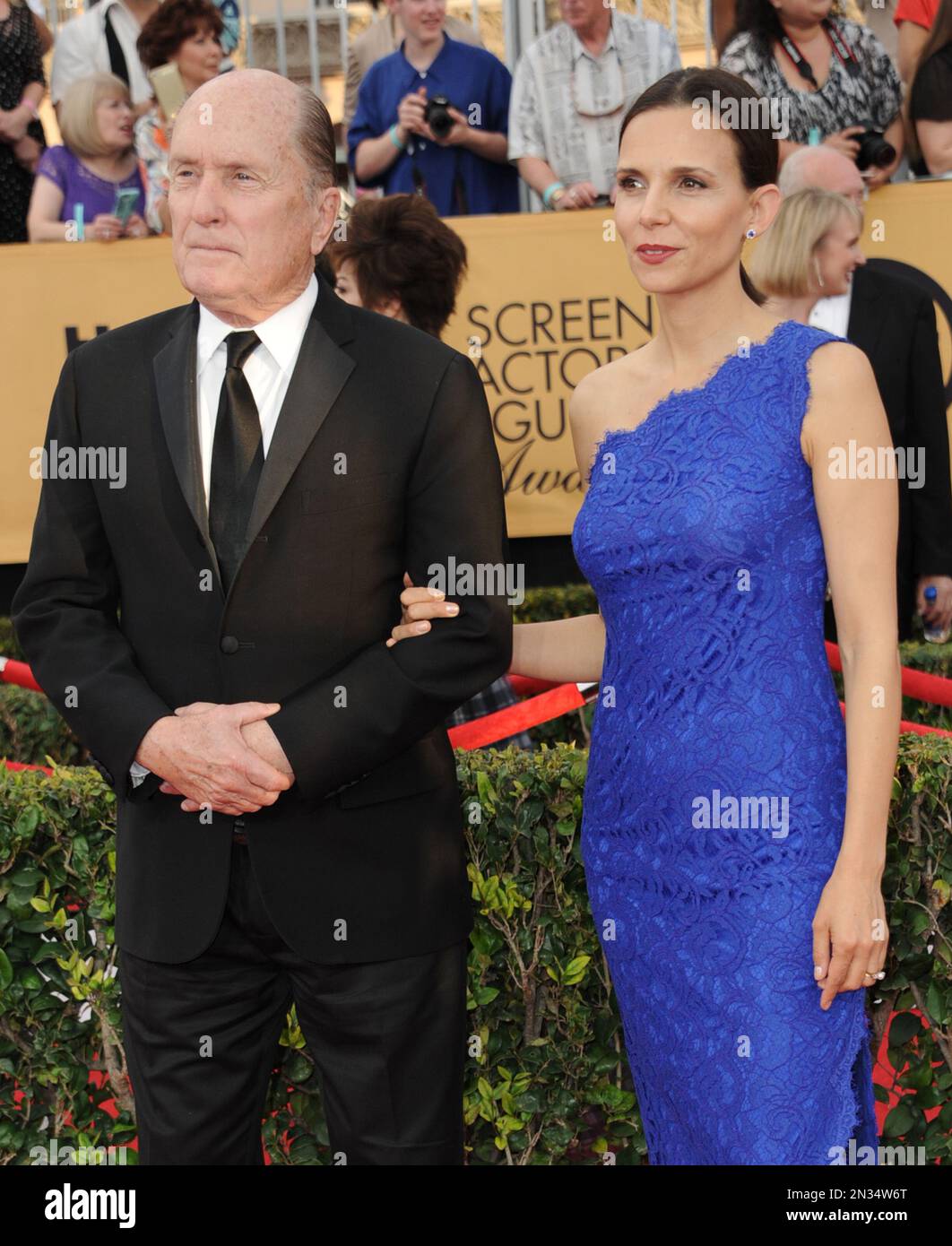 Robert Duvall, left, and Luciana Duvall arrive at the 21st annual ...