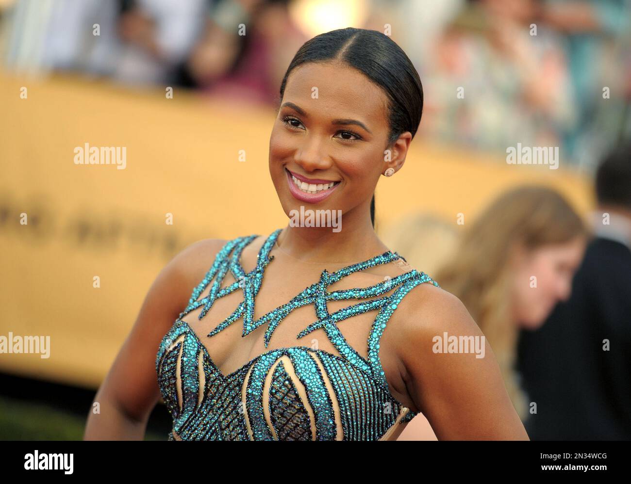 Vicky Jeudy arrives at the 21st annual Screen Actors Guild Awards at ...