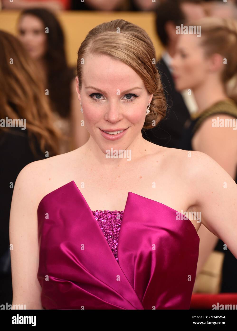 Emma Myles arrives at the 21st annual Screen Actors Guild Awards at the ...