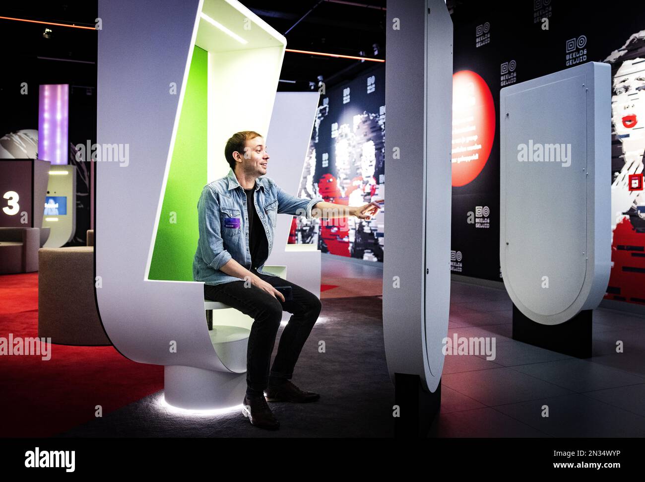 HILVERSUM - The preview of the new Media Museum in Sound & Vision. The ...