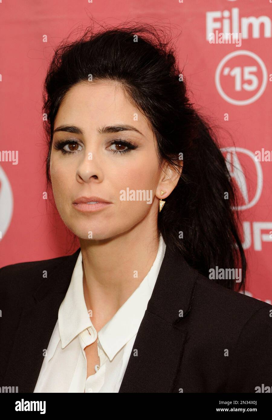 Sarah Silverman, a cast member in "I Smile Back," poses at the premiere ...
