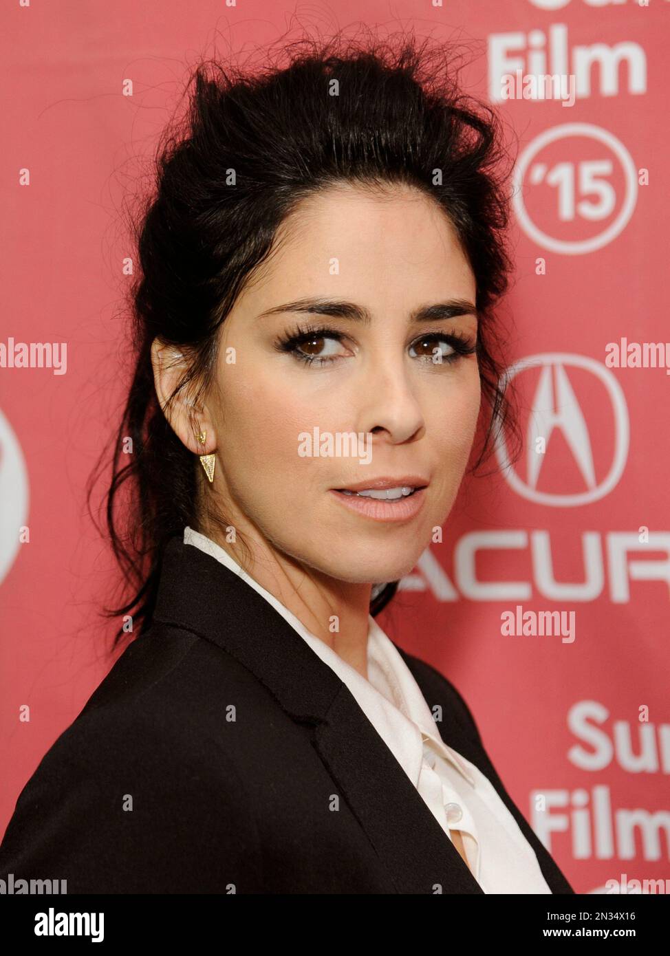 Sarah Silverman, a cast member in "I Smile Back," poses at the premiere ...