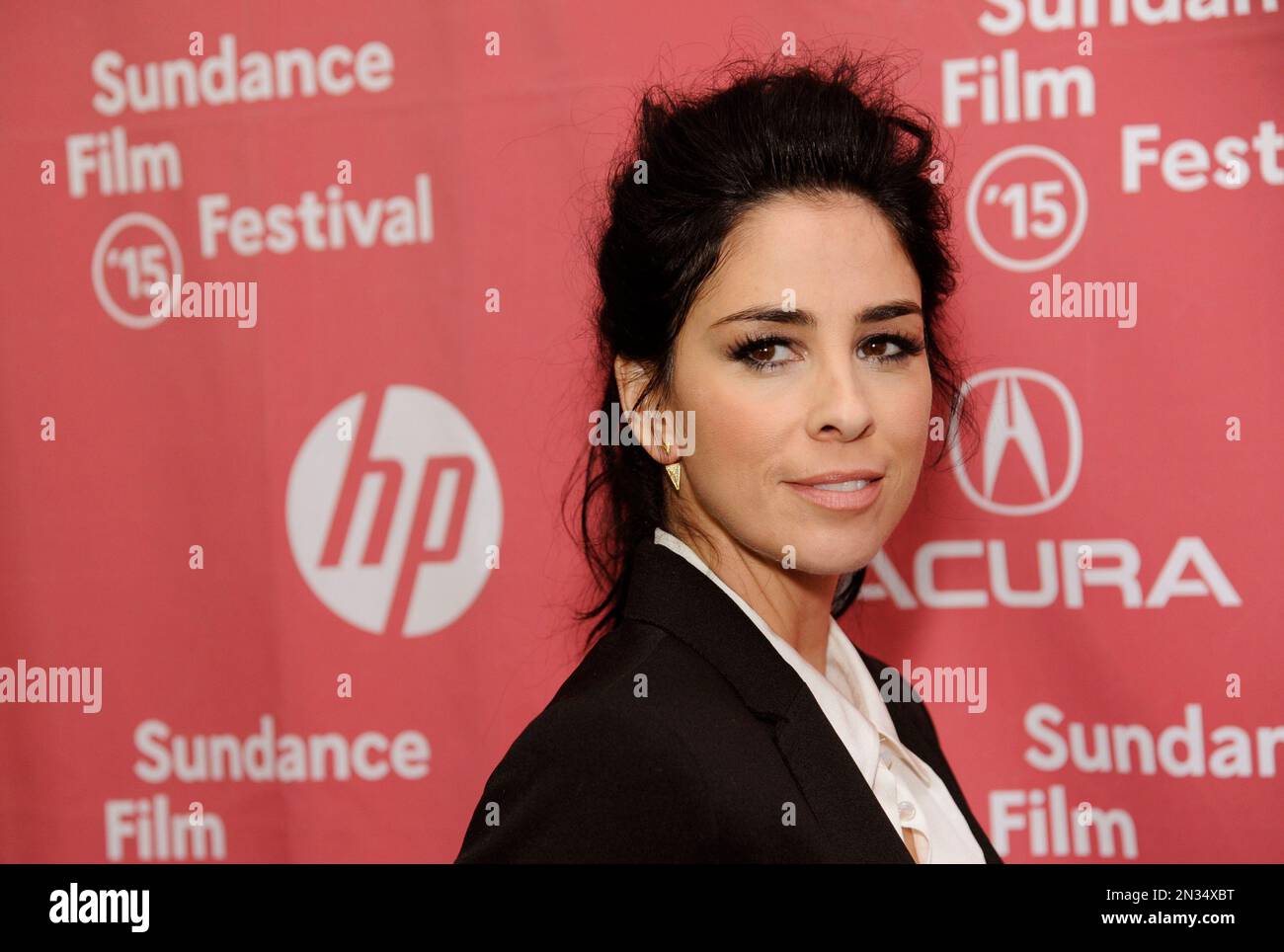 Sarah Silverman, a cast member in "I Smile Back," poses at the premiere ...