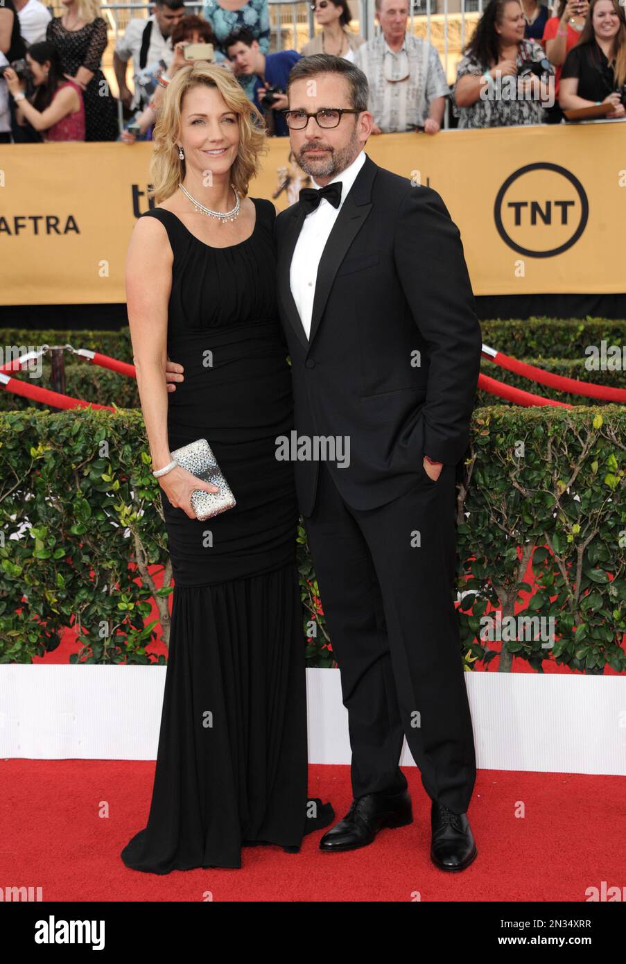 Nancy Carell, left, and Steve Carell arrive at the 21st annual Screen ...