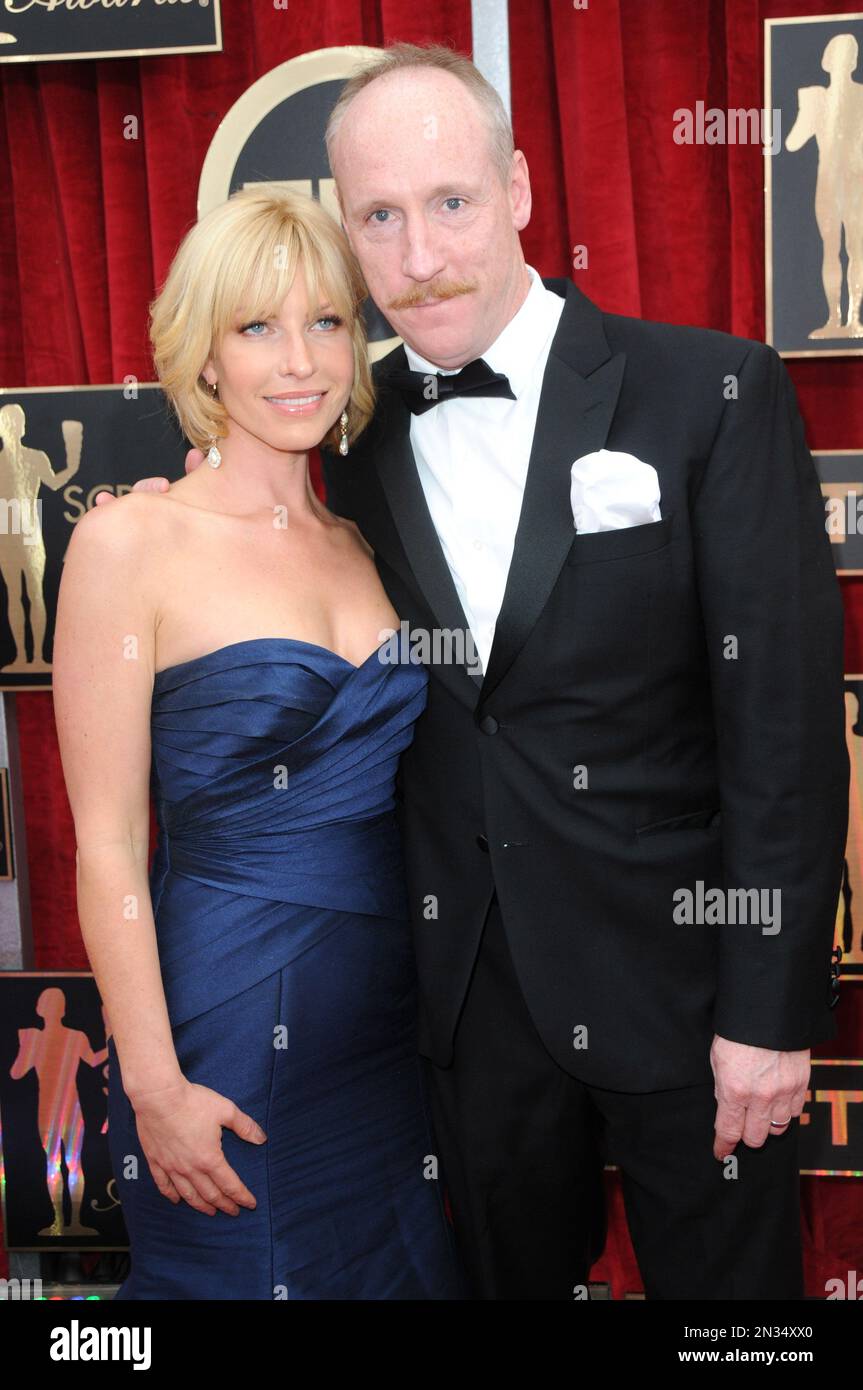 Matt Walsh, right, and Morgan Walsh arrive at the 21st annual Screen ...