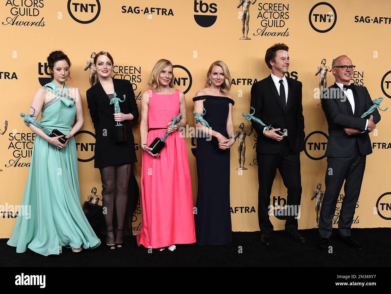 Andrea Riseborough, from left, Emma Stone, Amy Ryan, Naomi Watts ...