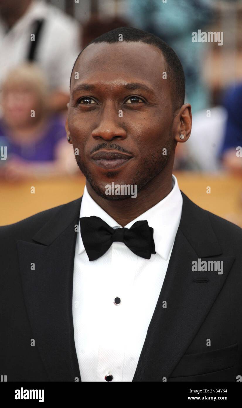 Mahershala Ali arrives at the 21st annual Screen Actors Guild Awards at the Shrine Auditorium on ...