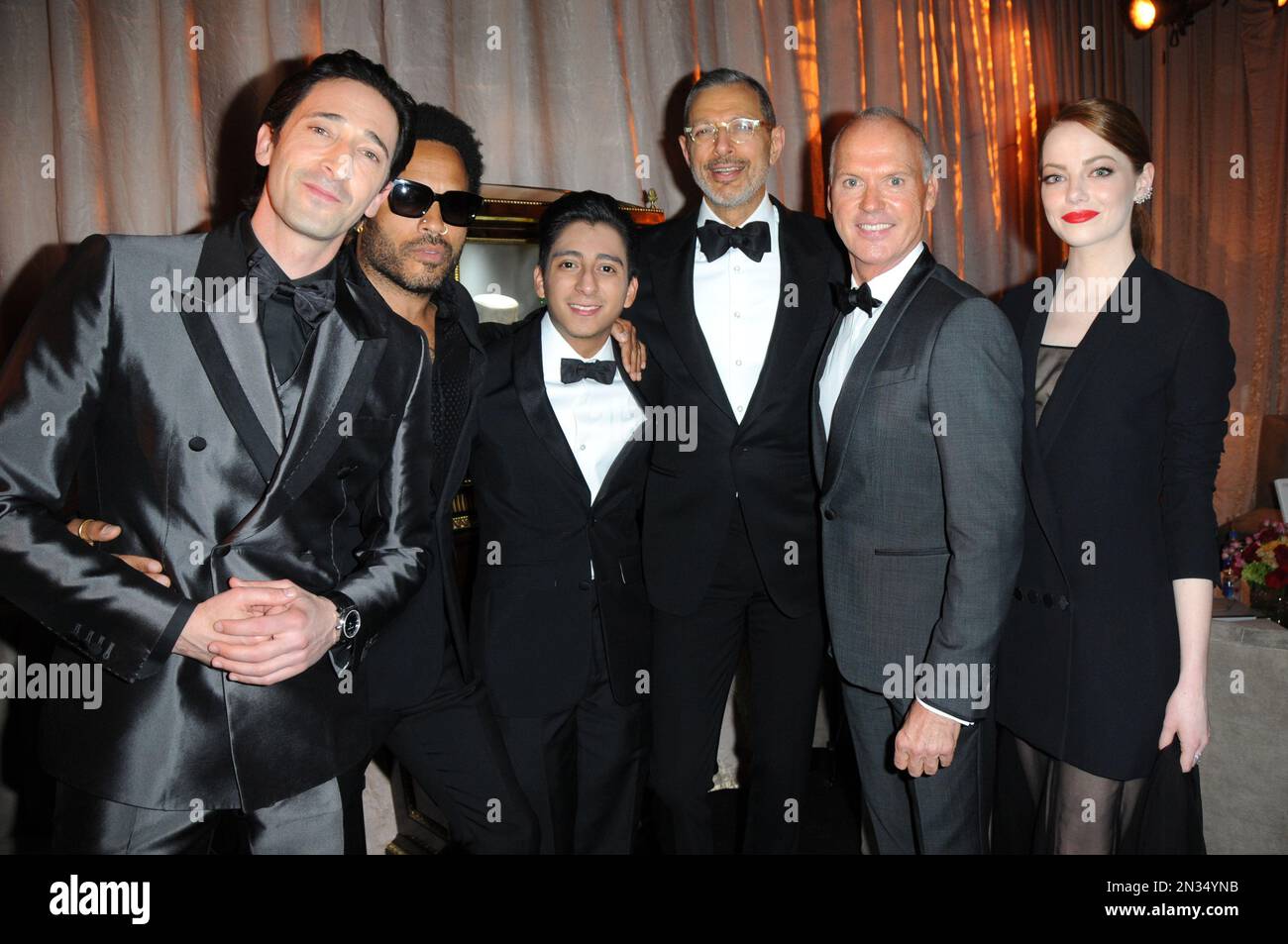 EXCLUSIVE - From left, Adrien Brody, Lenny Kravitz, Tony Revolori, Jeff ...