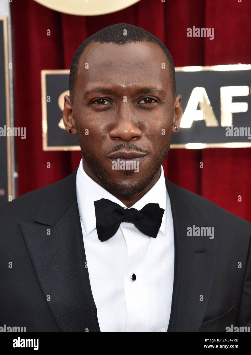 Mahershala Ali arrives at the 21st annual Screen Actors Guild Awards at the Shrine Auditorium on ...