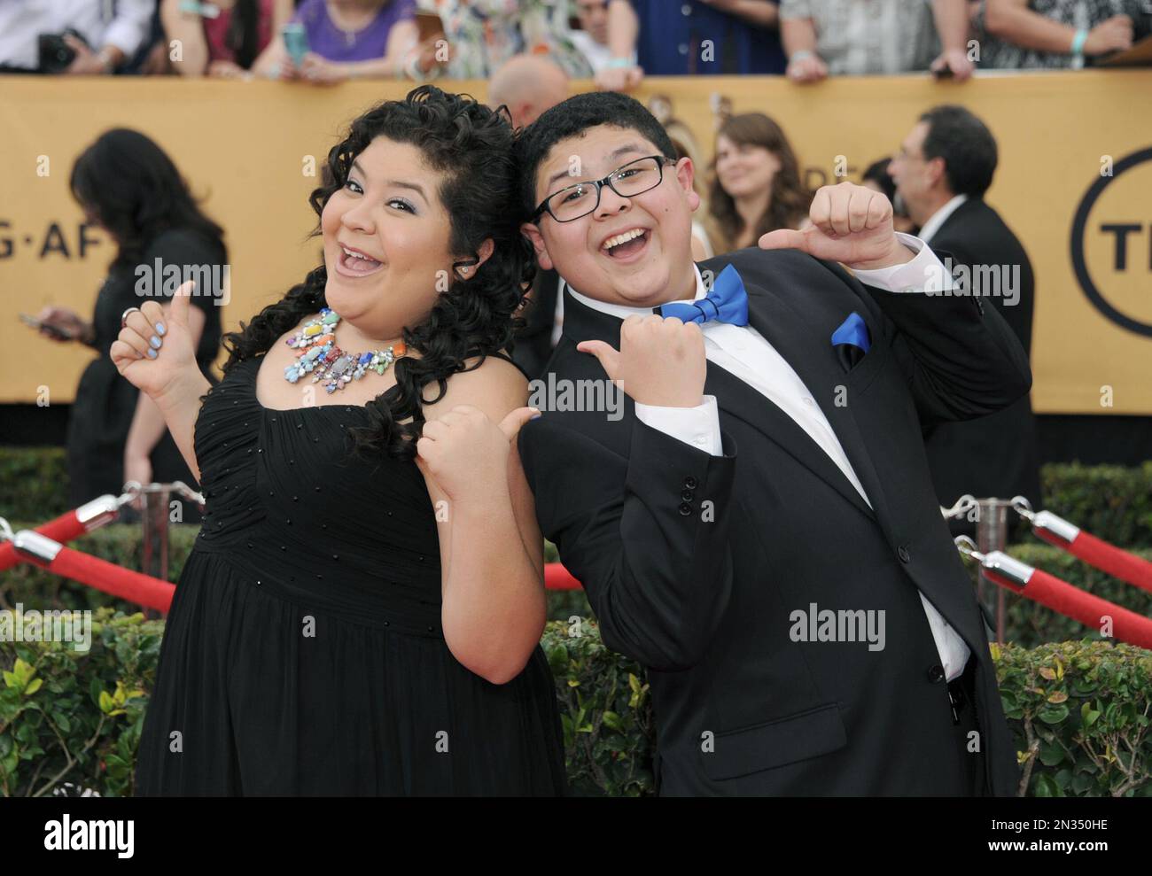 Raini Rodriguez, left, and Rico Rodriguez arrive at the 21st annual ...