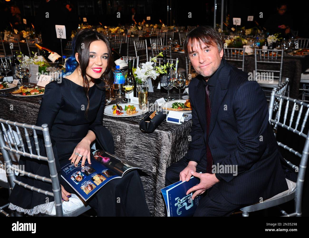 Lorelei Linklater, left, and Richard Linklater in the audience at the ...