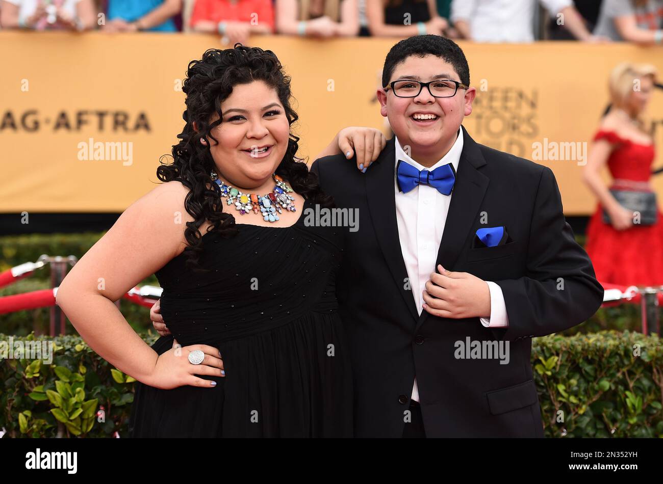 Raini Rodriguez, left, and Rico Rodriguez arrive at the 21st annual ...