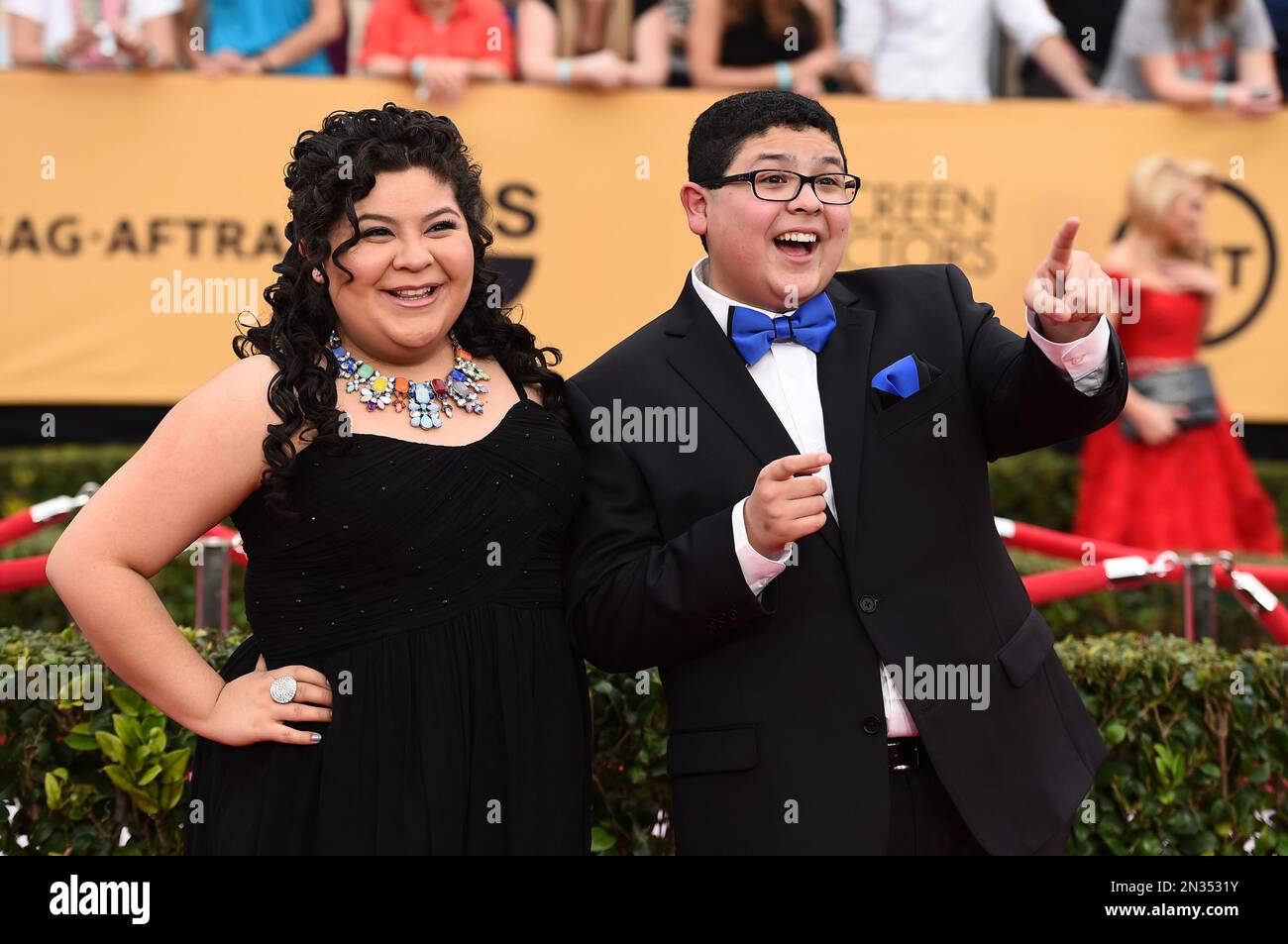 Raini Rodriguez, left, and Rico Rodriguez arrive at the 21st annual ...