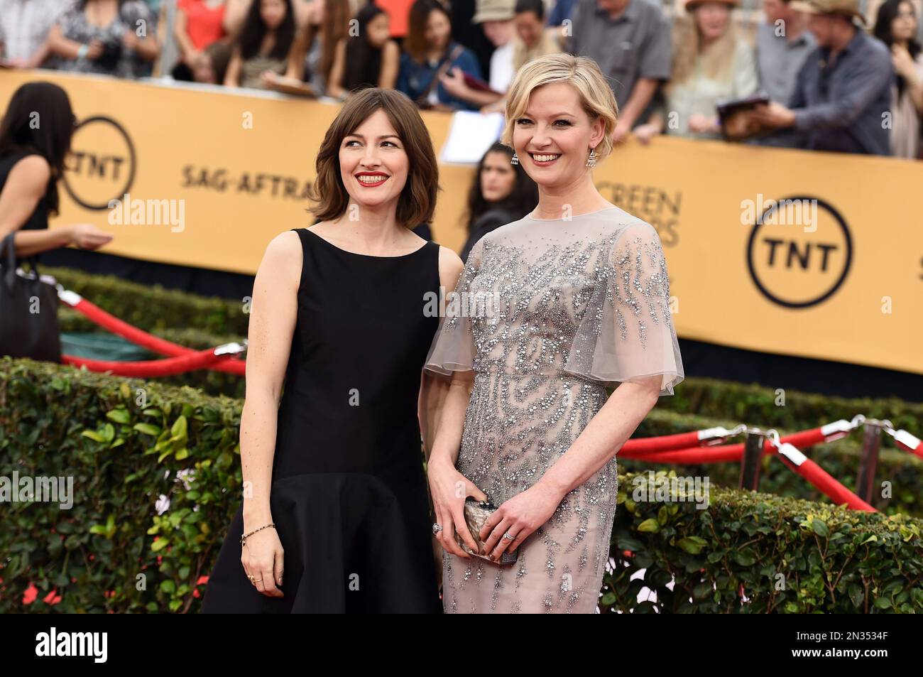 Kelly Macdonald, left, and Gretchen Mol arrive at the 21st annual ...