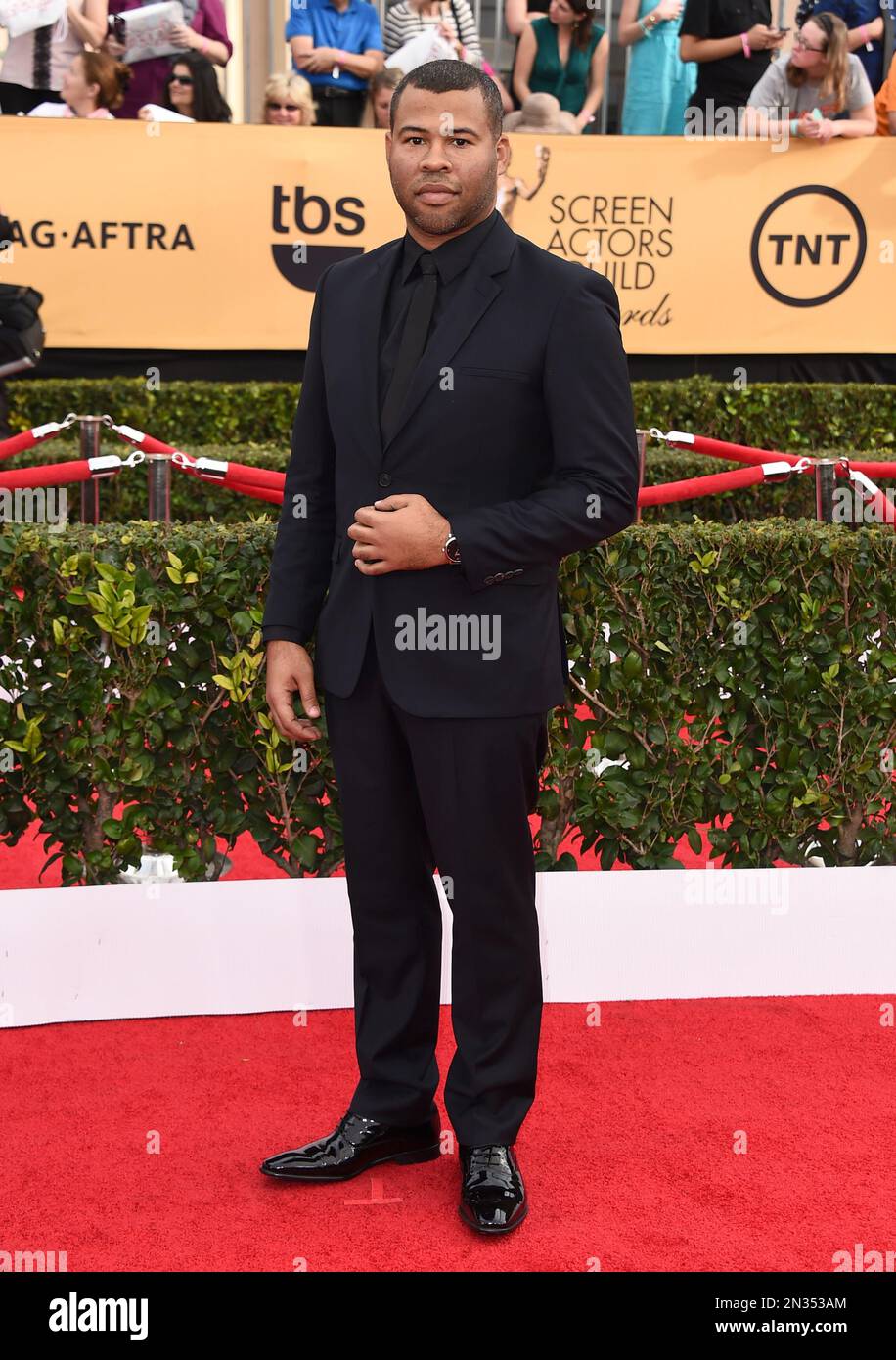 Jordan Peele arrives at the 21st annual Screen Actors Guild Awards at ...