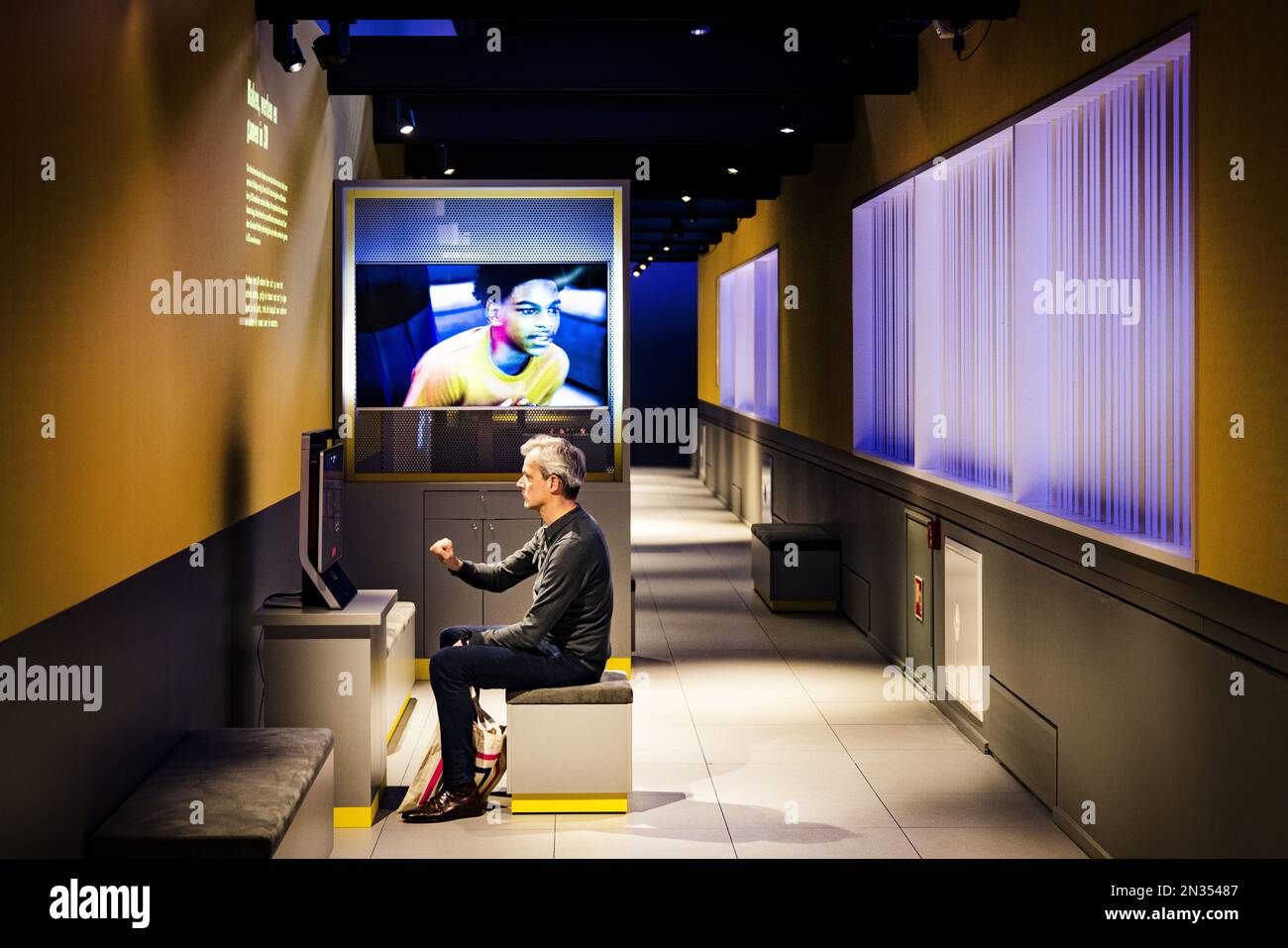 HILVERSUM - The preview of the new Media Museum in Sound & Vision. The ...