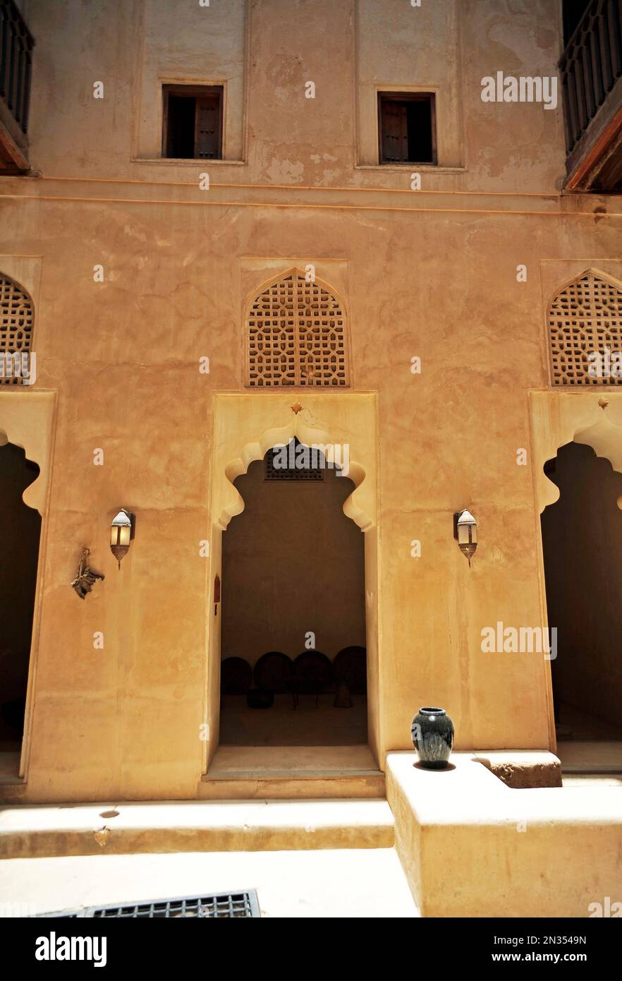 Typical historical building, Oman architecture Stock Photo - Alamy