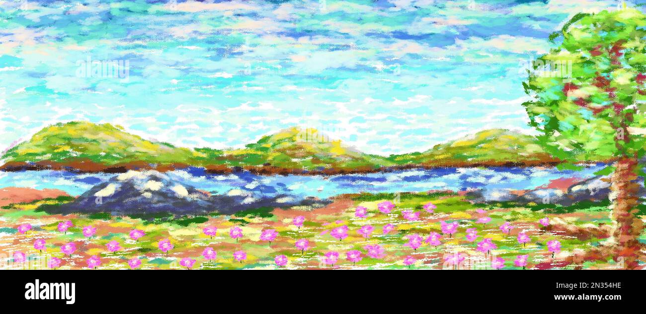 Cool and calm textured backgrounds of vibrant colors representing a ...