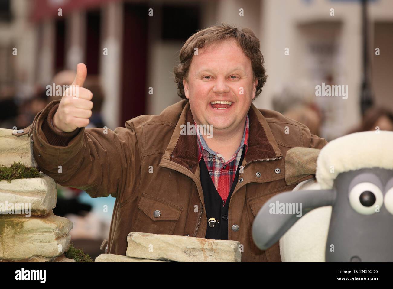 TV Presenter Justin Fletcher poses for photographers on arrival at the ...