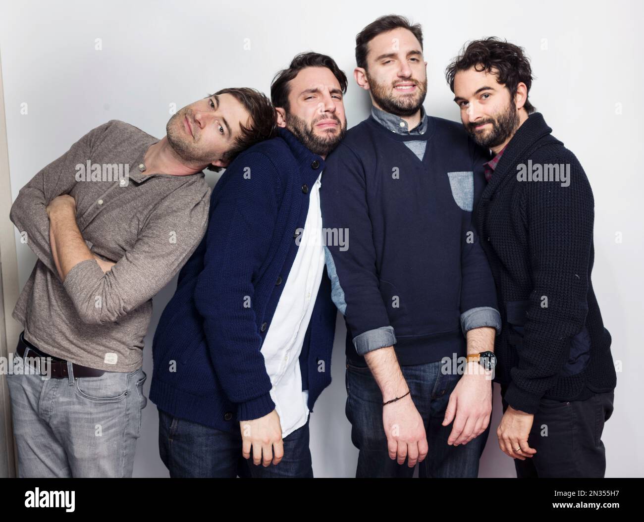 Mark Duplass, from left, Phil Matarese, Mike Luciano and Jay Duplass ...